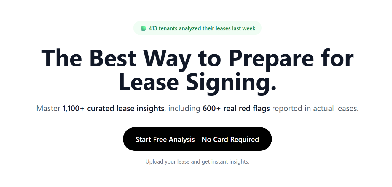 Lease Analyzer AI - Analyze Your Lease in Seconds